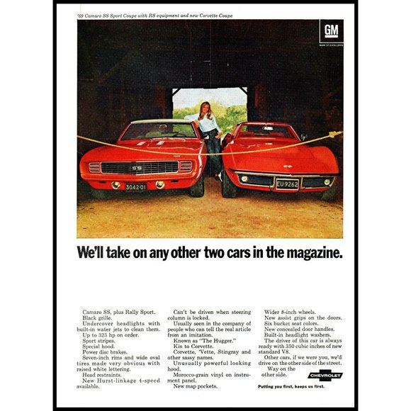 chevrolet | Art | 969 Chevy Camaro Ss Rally Sport Corvette Sting Ray ...